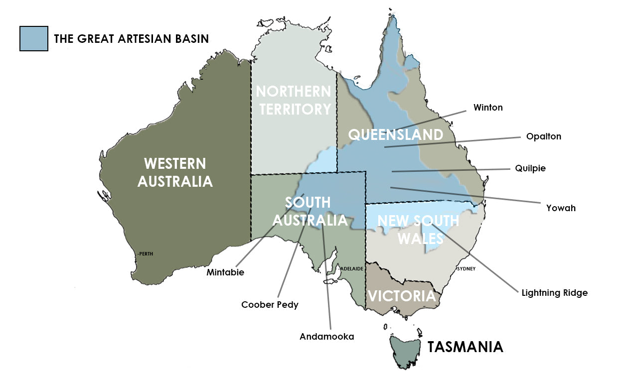 Where is opal found? | Australian Opal Mining Regions | Opal Mines Aus ...